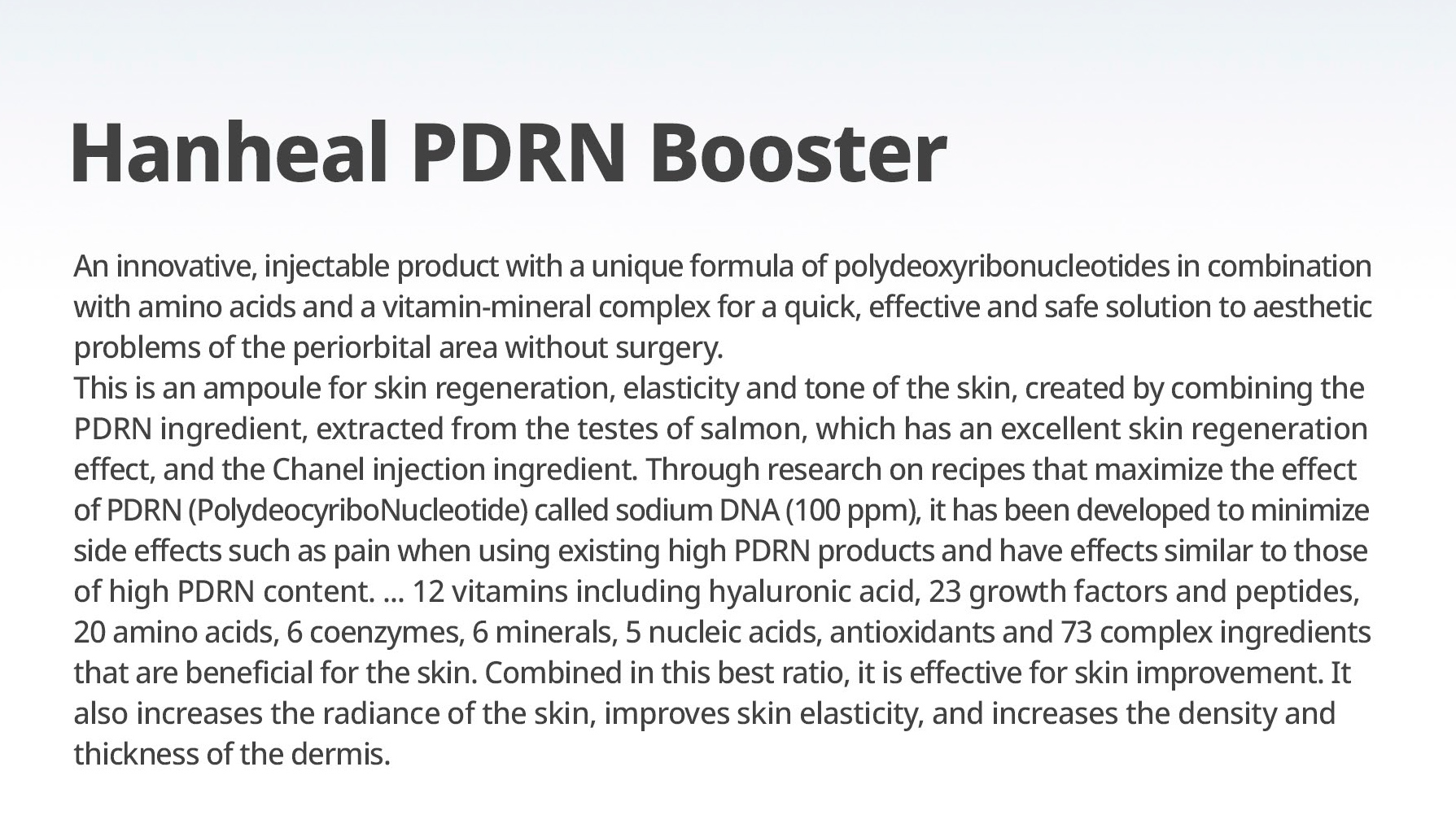 Hanheal PDRN Booster - Buy Online | Derma Solution