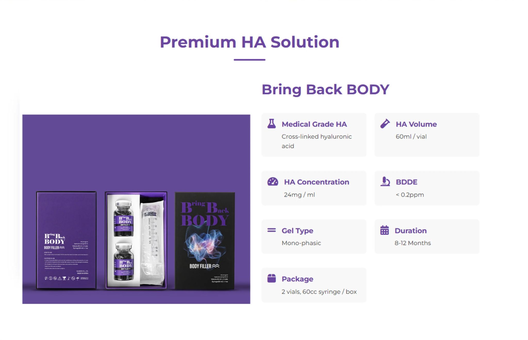 Bring Back Body Filler Buy Online | Derma Solution